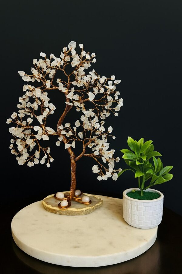 Rose quartz Copper Wire Crystal Tree 300 Crystals – Kristalglobe